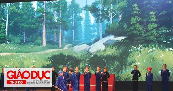 Học sinh tiểu học thi Nhạc kịch lịch sử bằng tiếng Anh