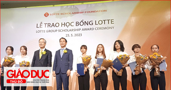 Trao 60 suất học bổng Lotte cho sinh viên TPHCM