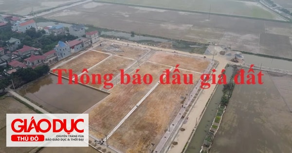 Huyện Phú Xuyên đấu Giá 31 Lô đất Với Giá Khởi điểm Từ 10 Triệu đồng