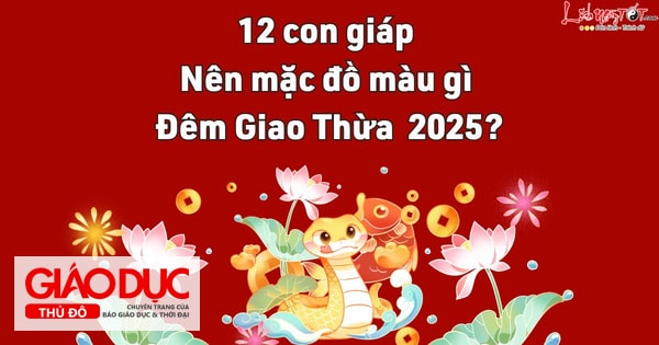 12 con giáp nên mặc đồ MÀU gì đêm Giao Thừa 2025 để đổi vận, đón lộc xuân?